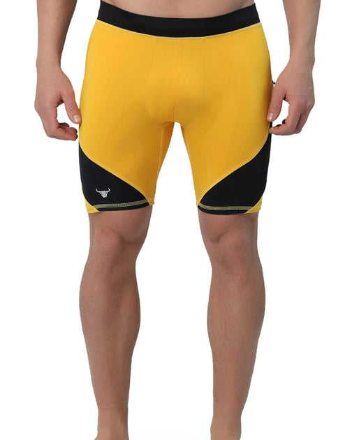 Yellow Compression Shorts for Men | Matador Meggings