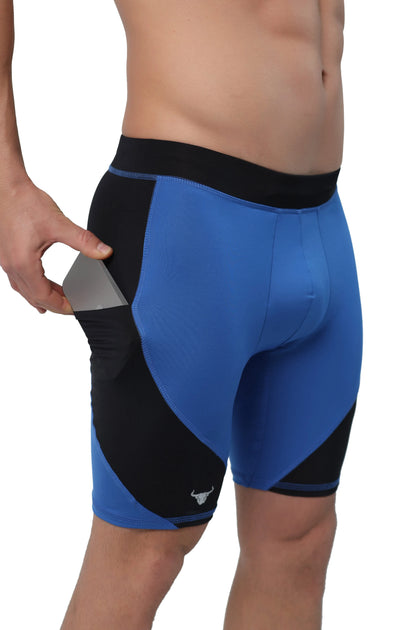 Blue Compression Shorts for Men | Matador Meggings