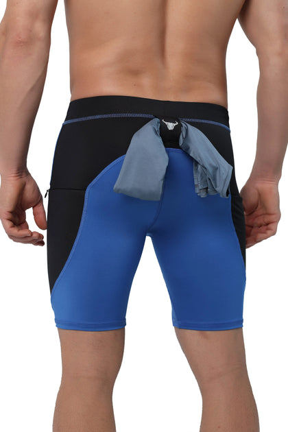 Blue Compression Shorts for Men | Matador Meggings