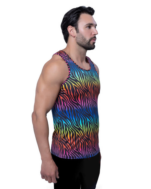Rainbow Tiger Print Tank Top - Smooth & Breathable | Matador