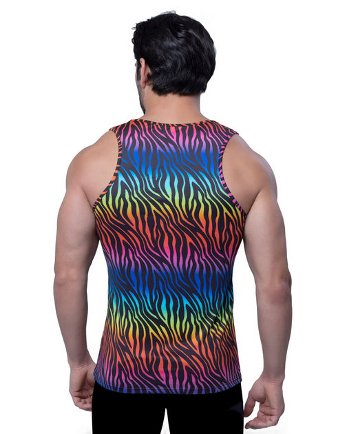 Rainbow Tiger Print Tank Top - Smooth & Breathable | Matador