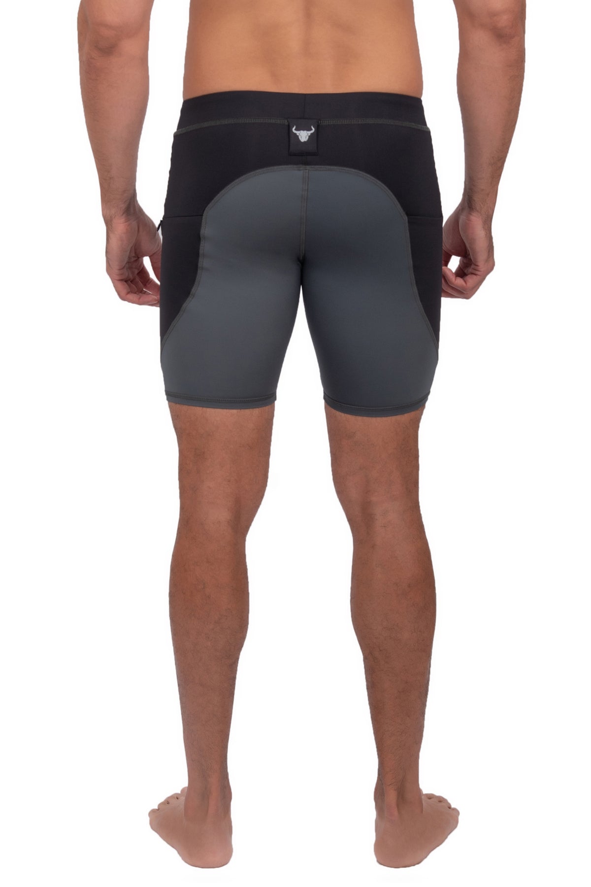 Men's Gray/Black Compression Shorts | Matador Meggings